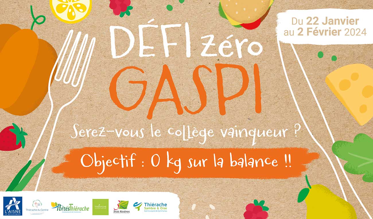 Défi Zéro Gaspi 2024 : c’est parti ! | Conseil départemental de l'Aisne
